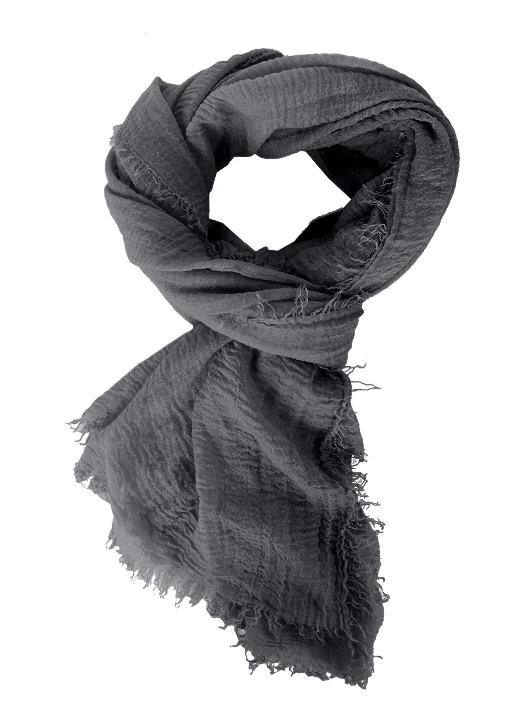 Boho Scarf - Charcoal | Rubyzaar | BHCHAR | lightweight gray scarf ...